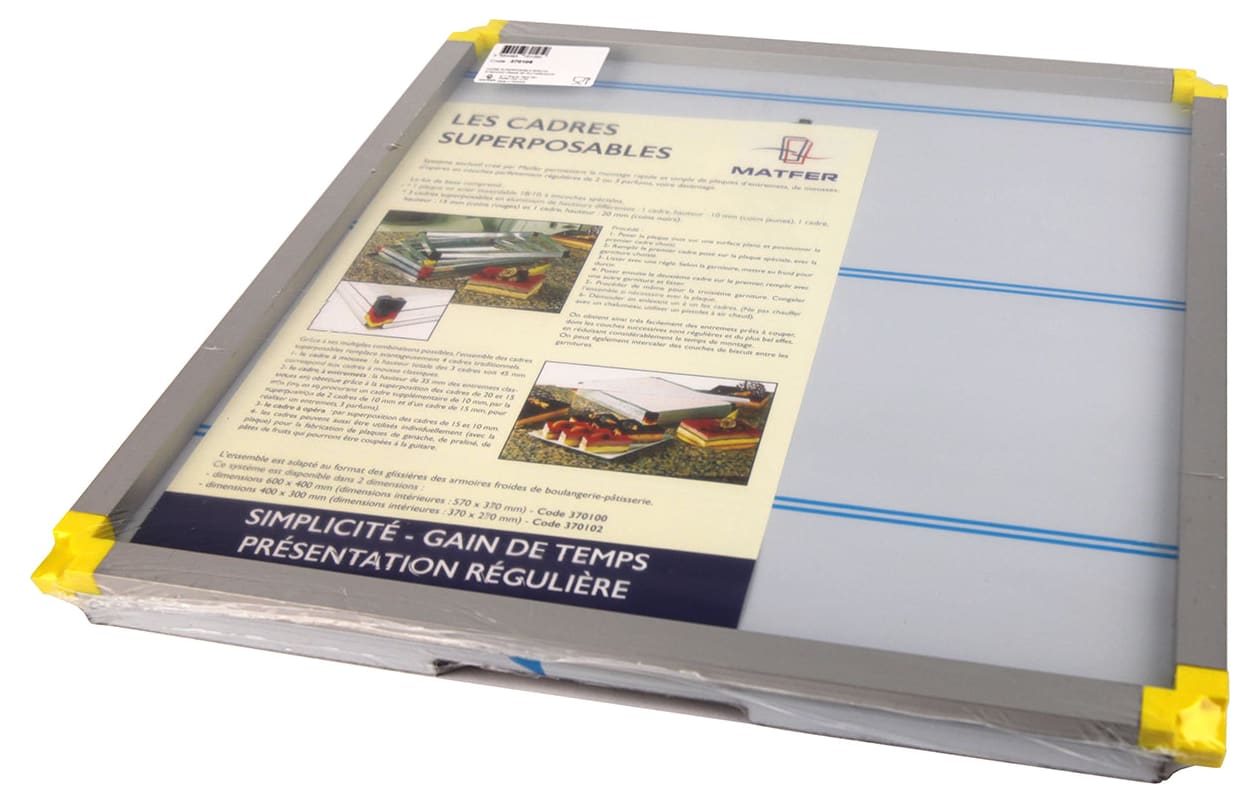 Stackable Frame Set for Guitar Cutter - 38 x 38cm - Base Kit - Matfer ...