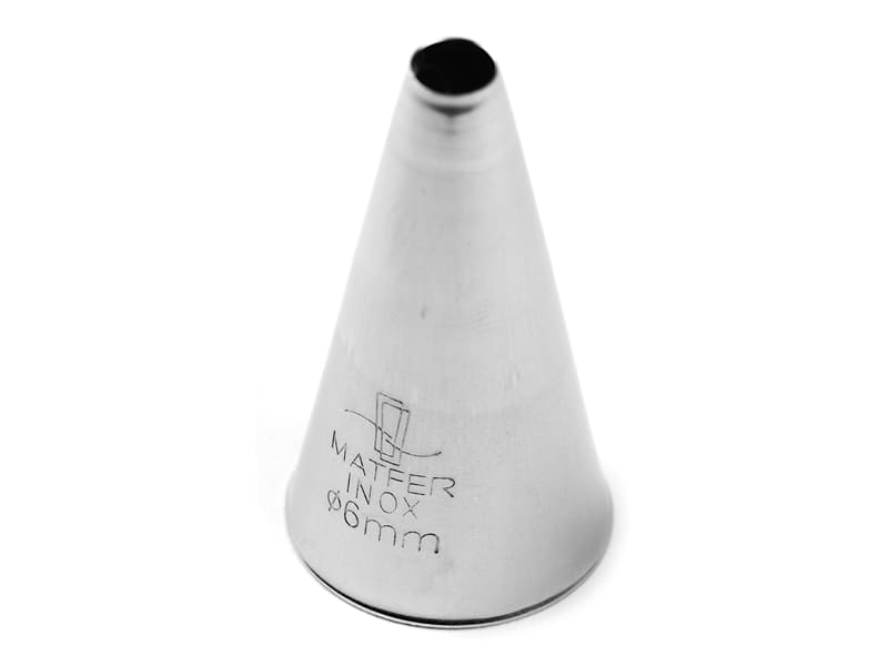 Stainless Steel Plain Nozzle - Ø 6mm - Matfer - Meilleur du Chef