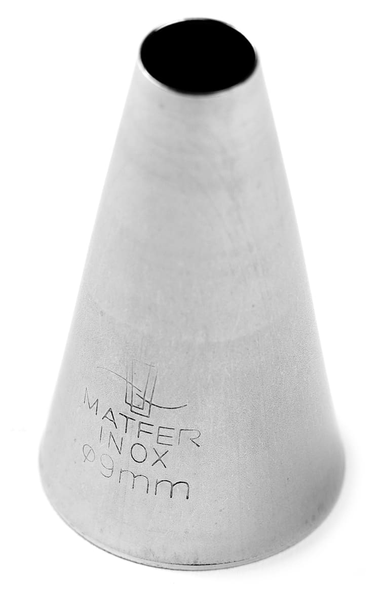 Stainless Steel Plain Nozzle - Ø 9mm - Matfer - Meilleur du Chef