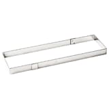 Rectangular Mousse Frame - Stainless Steel - 37 x 9 x 4cm - Matfer ...