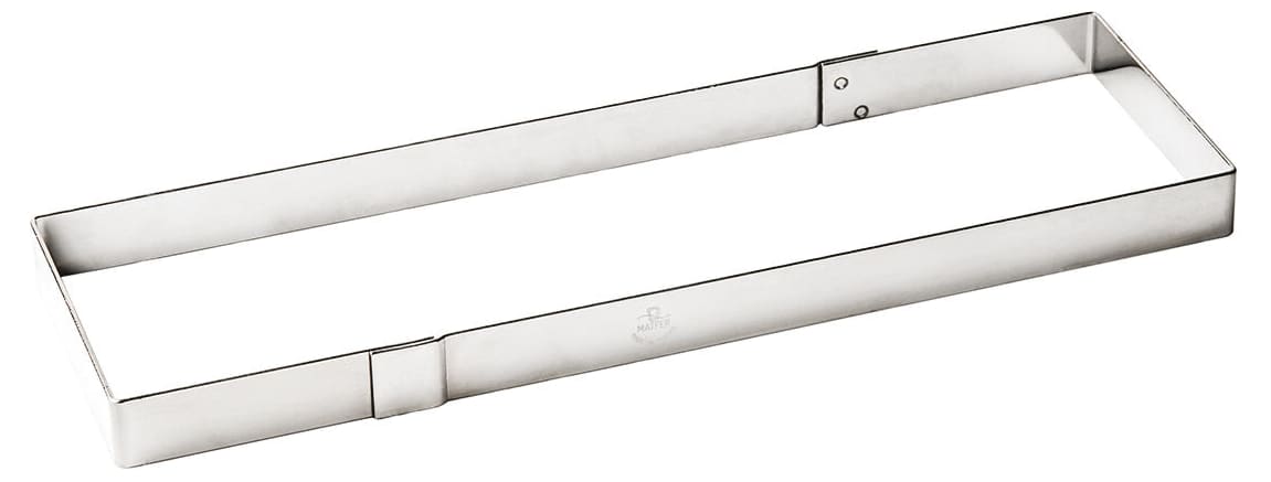 Rectangular Mousse Frame - Stainless Steel - 37 x 9 x 4cm - Matfer ...