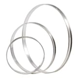 Stainless Steel Tart Ring - ht 2cm - Ø 24cm - Matfer - Meilleur du Chef