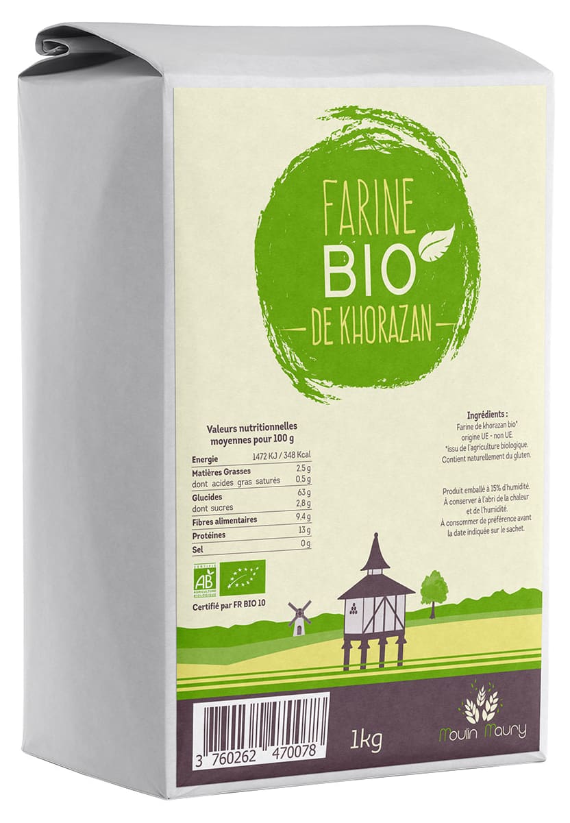 Khorasan Wheat Flour - 1kg - Moulin Maury - Meilleur du Chef