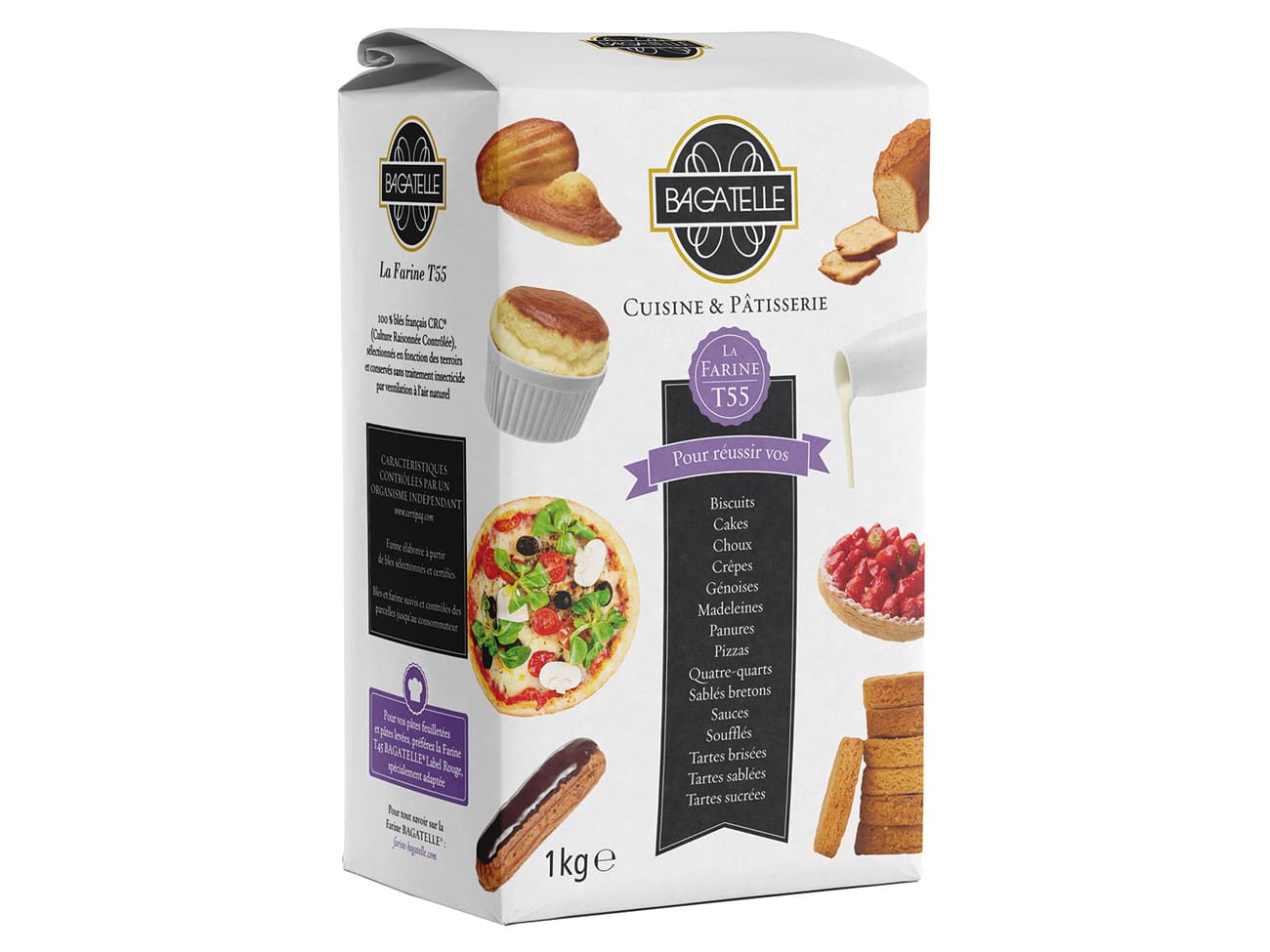 Bagatelle T55 Flour - 1kg - Moulin Maury - Meilleur du Chef