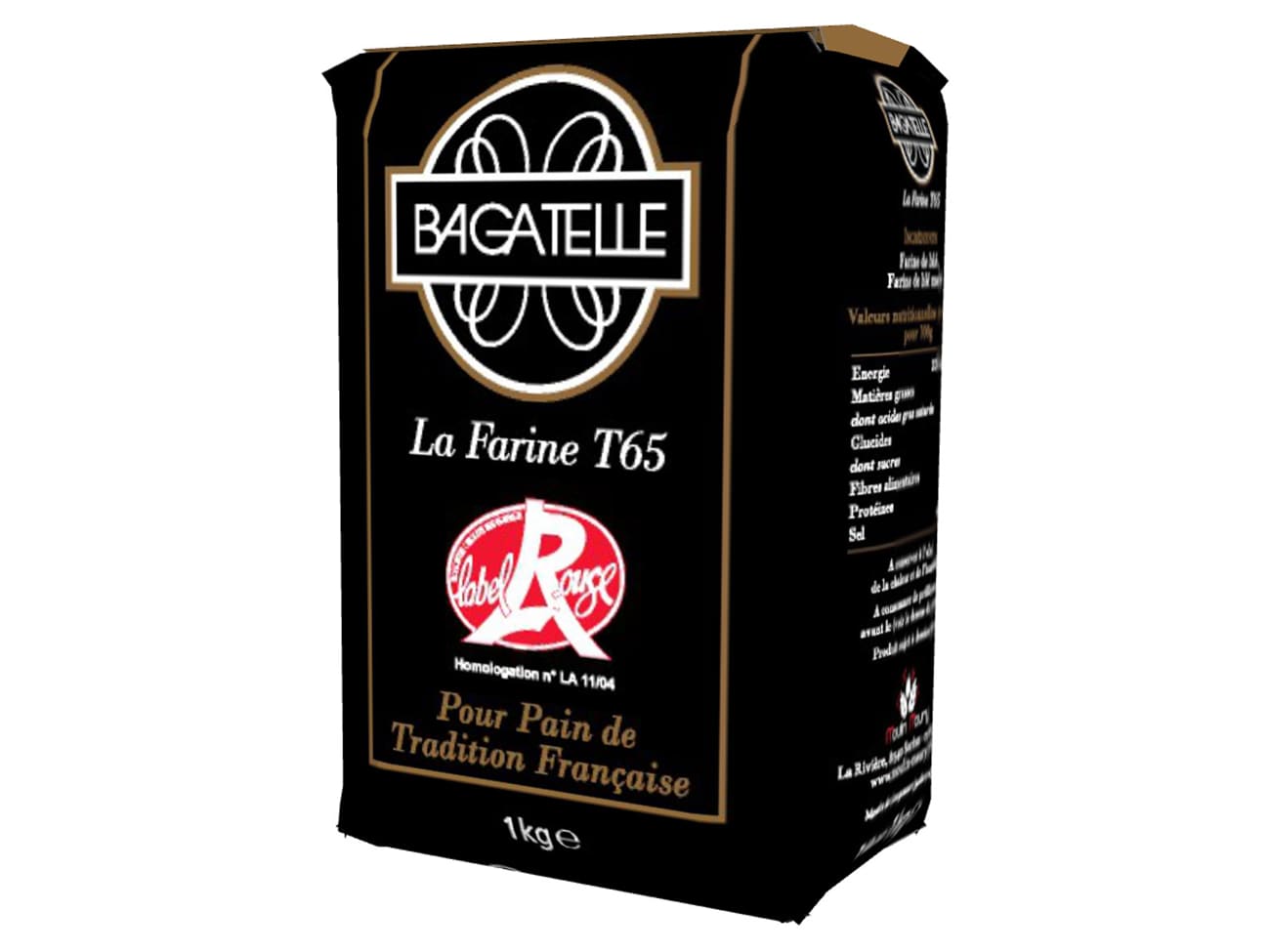 Bagatelle T65 Flour - Label Rouge - 1kg - Moulin Maury - Meilleur du Chef