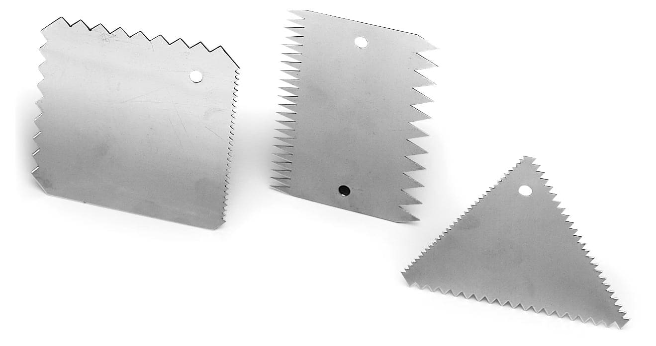 Set of 3 Cake Decorating Combs - Martellato - Meilleur du Chef