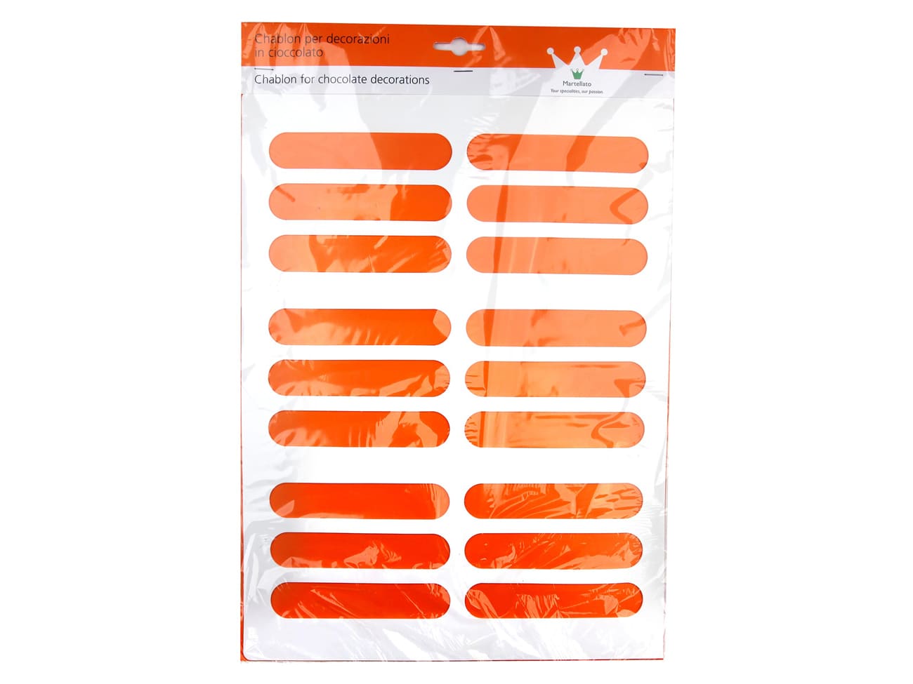Silicone Eclair Stencil Mat - 18 éclairs - Length 12.5cm - Martellato ...