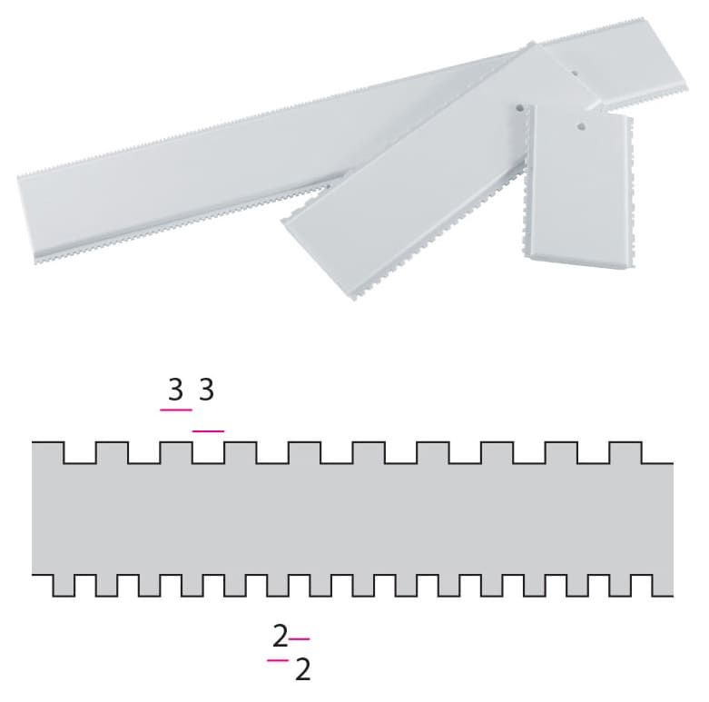 Decorating comb, thin striped - Length 69cm - Martellato - Meilleur du Chef