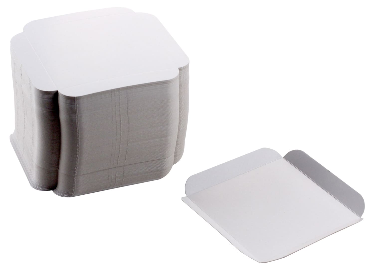 White Square Cake Slice U-Card (x 250) - 11 x 11cm - Nordia - Meilleur ...