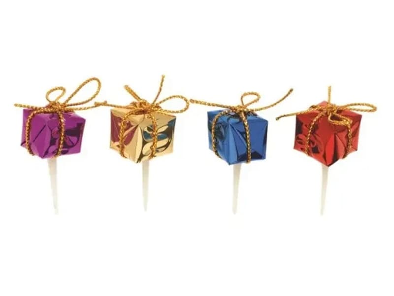 Mini Present Cake Toppers (x 100) - Meilleur du Chef