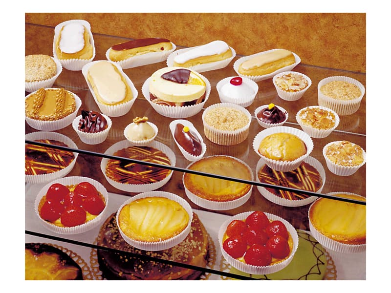 Round pleated paper cases (x 1000) - Ø 4 x Ht 1.5 cm (no. 1203 ...