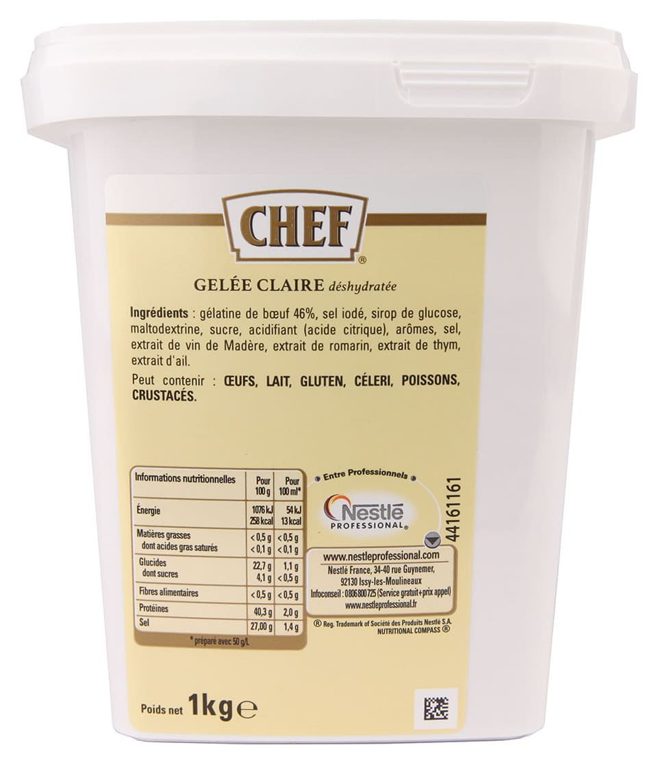 Clear Jelly - 1kg - Chef® - Meilleur du Chef