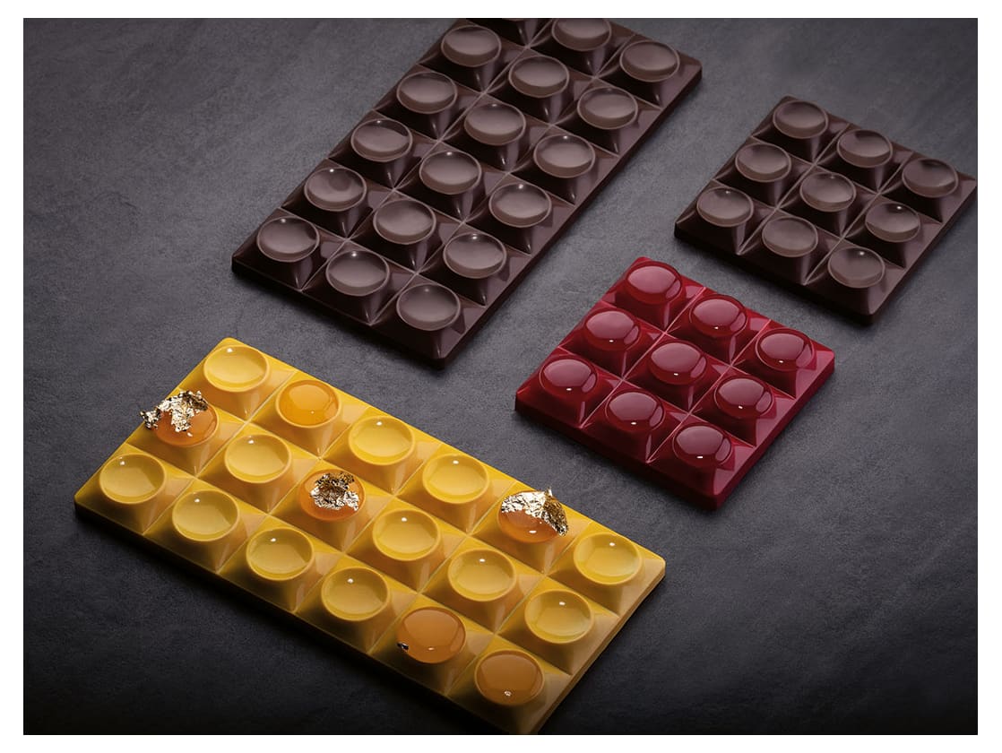Chocolate Mould - Bricks - 3 tablets - Pavoni - Meilleur du Chef