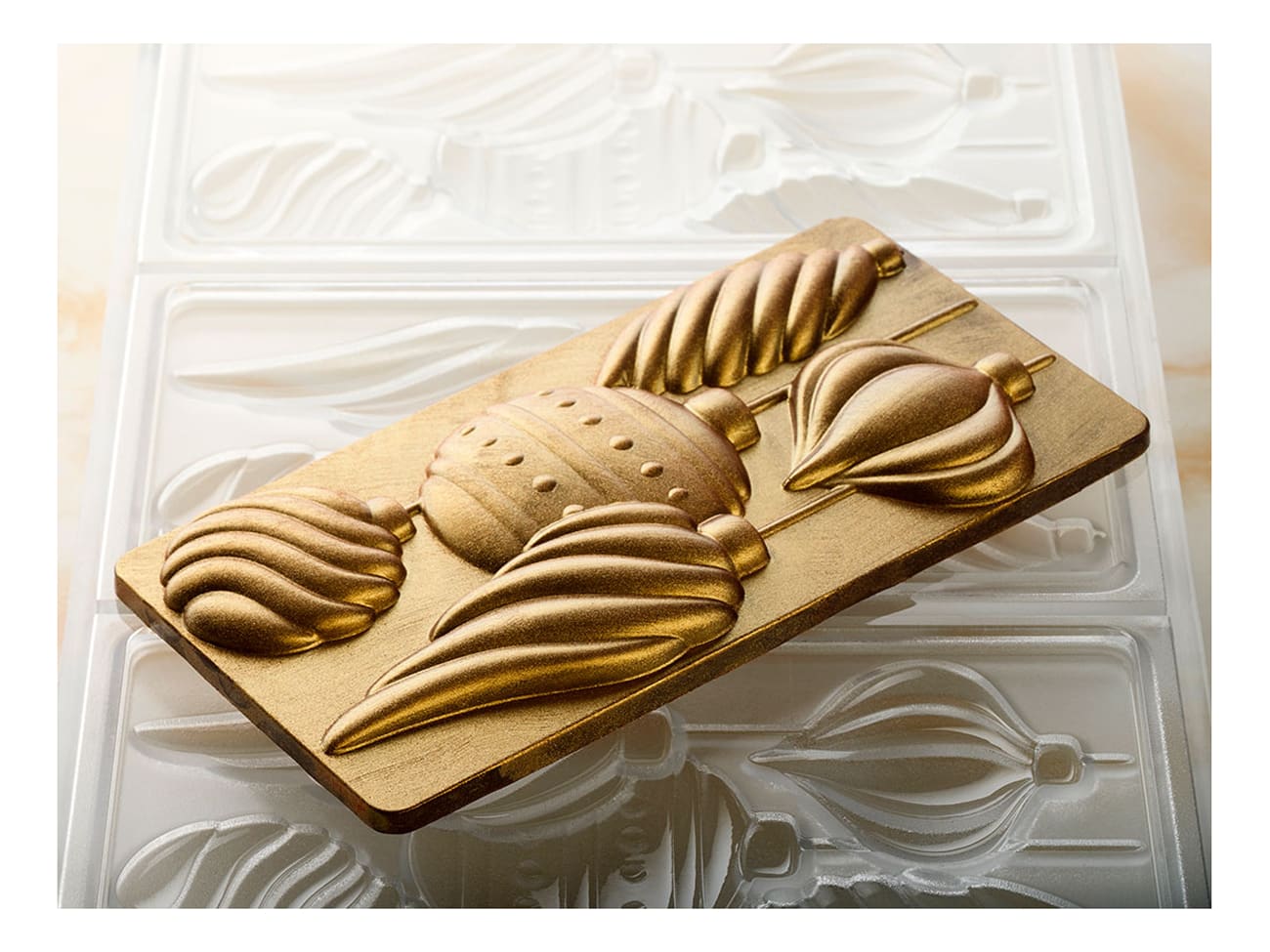 Chocolate Mould "Xmas Spirit" - 3 bars - By Fabrizio Fiorani - Pavoni ...