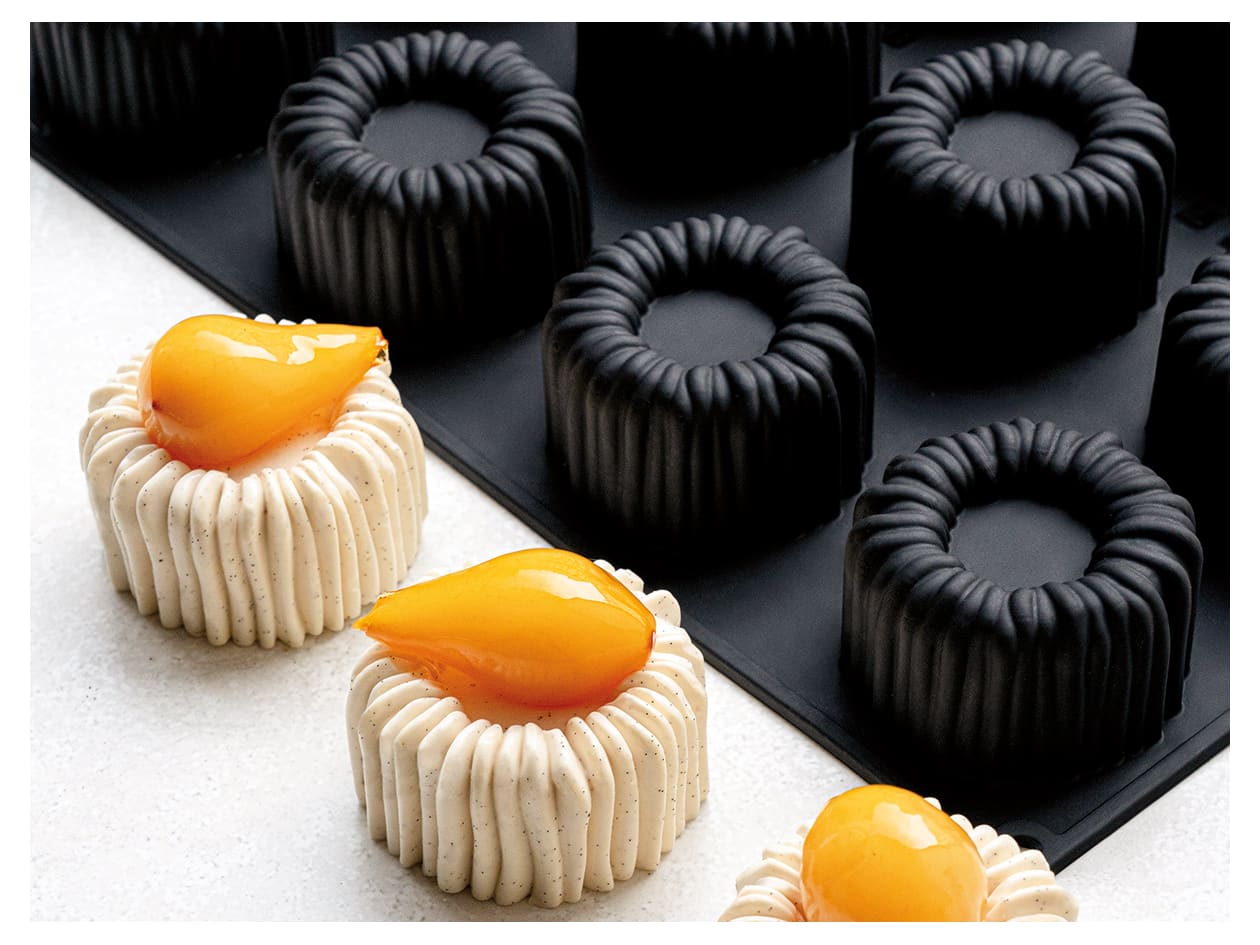 Mini Charlotte Silicone Mould - 12 cavities - 40 x 30cm - Pavoni ...