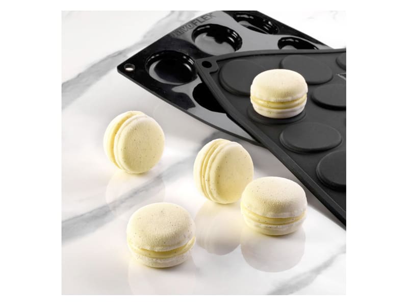 Mini Macaron Silicone Mould - 2 piece kit - Ø 4 cm - Pavoni - Meilleur ...