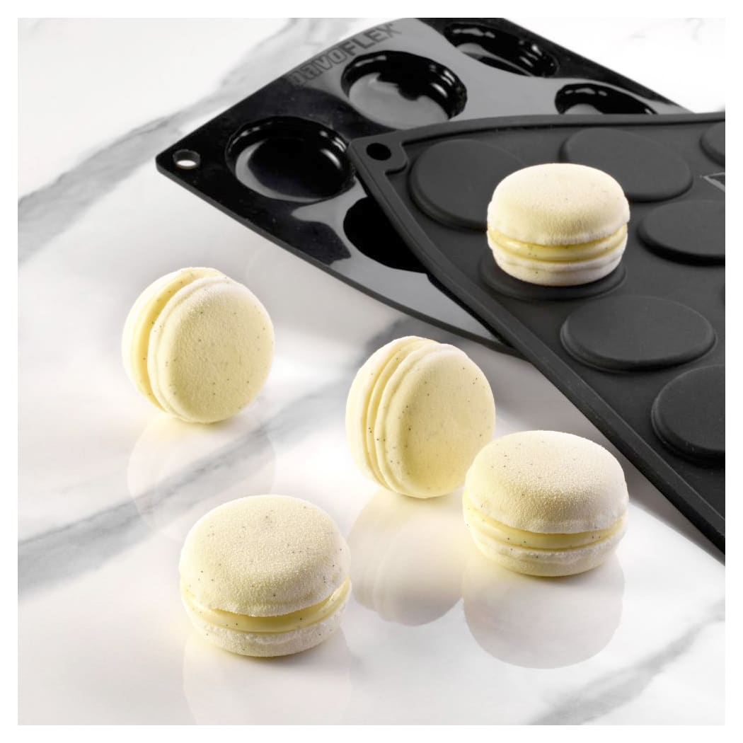 Mini Macaron Silicone Mould - 2 piece kit - Ø 4 cm - Pavoni - Meilleur ...