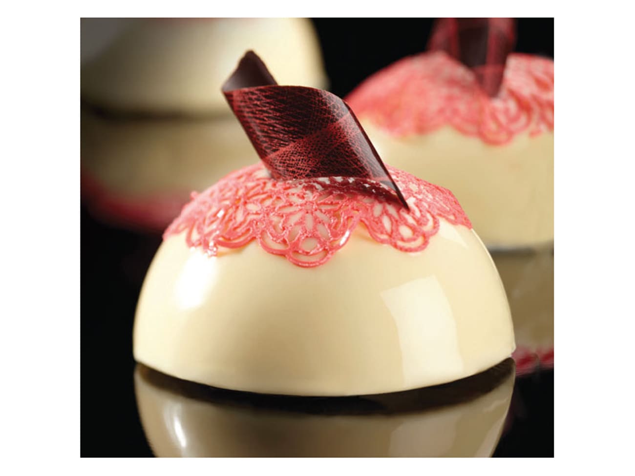 Pavoflex Non-Stick Silicone Mould - 24 Half Spheres Ø 7 x ht 4cm - 24 ...