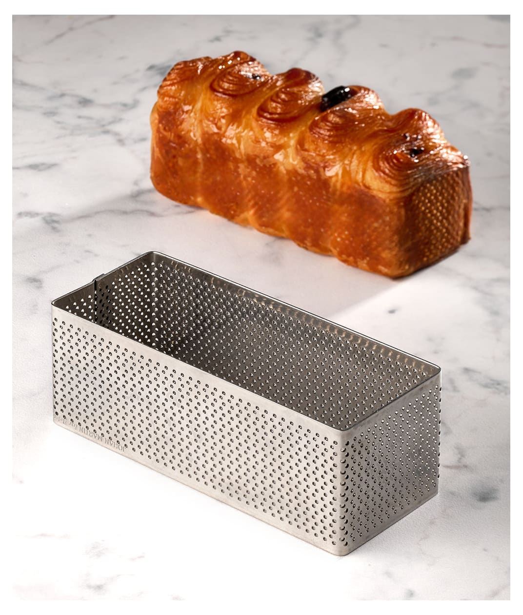 Perforated Baking Rectangle - for flaky pastry - 12 x 5 x ht 4.5cm ...