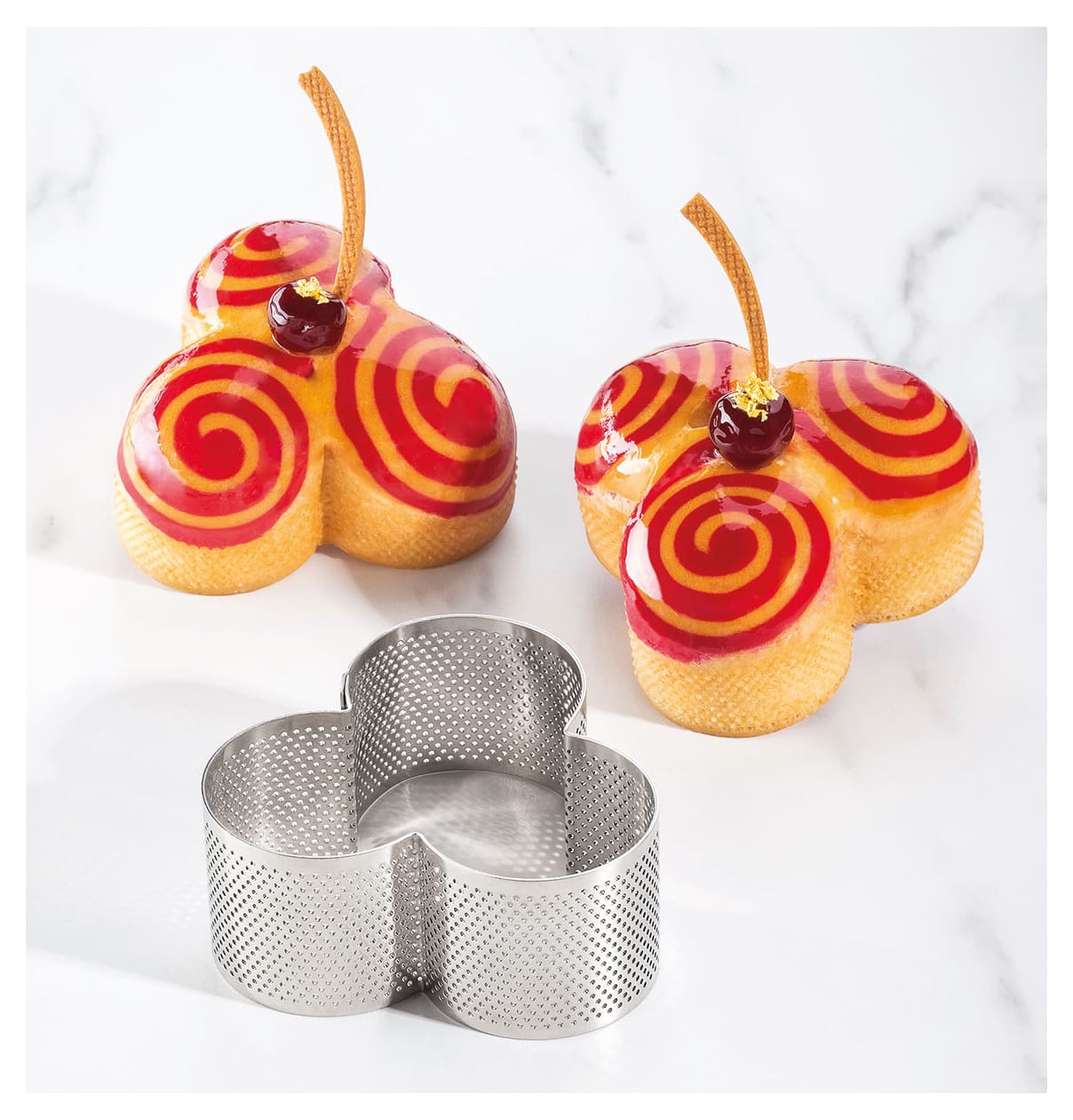 Clover Perforated Baking Ring - for flaky pastry - Ø 10.5cm x H 4.5cm ...