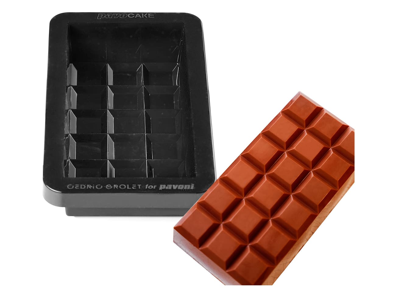 Tablet Silicone Mould by Cédric Grolet - 18.5 x 9.5 x 4.5cm - Pavoni ...