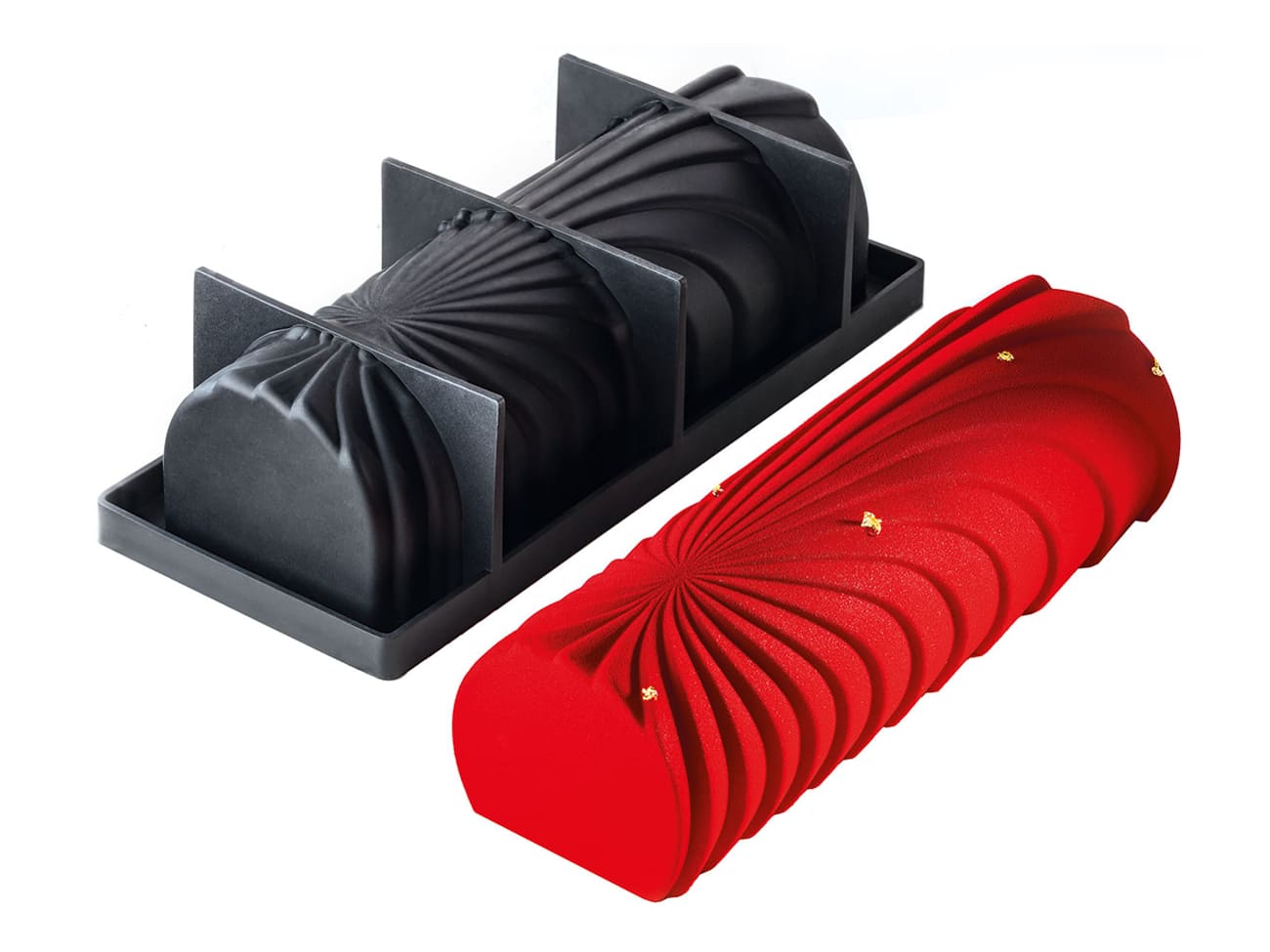 Silicone Yule Log Mould - Comet - 25 x 8cm - Pavoni - Meilleur du Chef