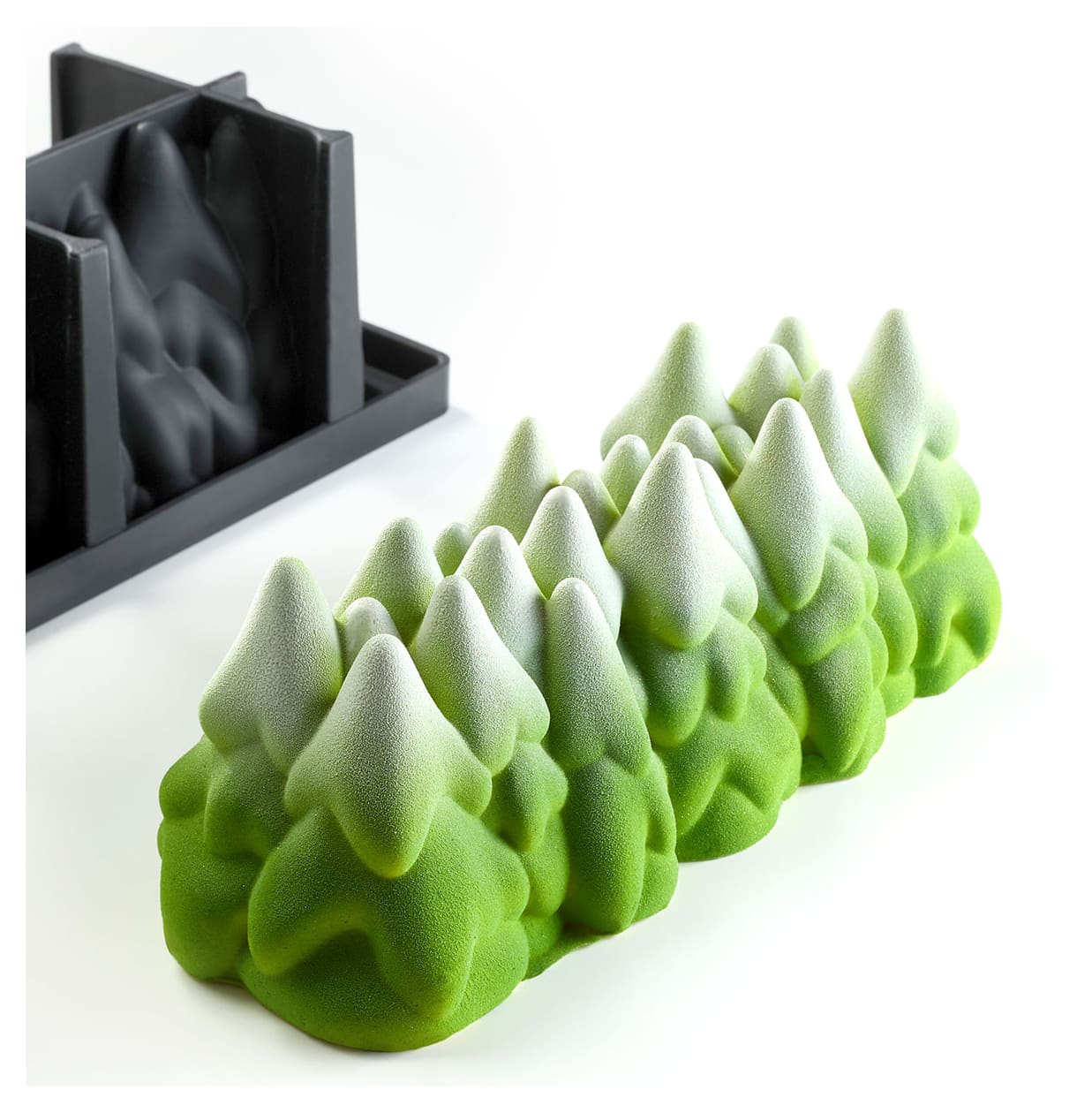 Christmas snow tree Silicone Yule Log Mould - 25 x 8 cm - Pavoni ...