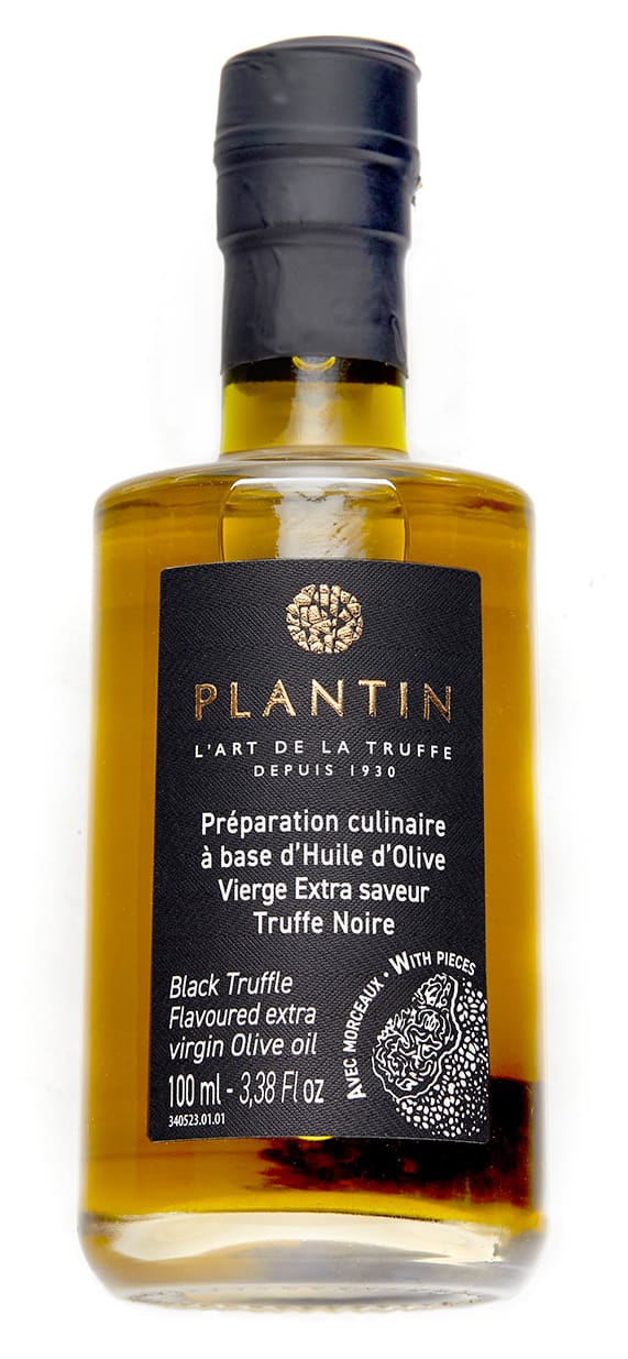 Extra Virgin Olive Oil - With black truffle chunks - 100ml - Plantin ...