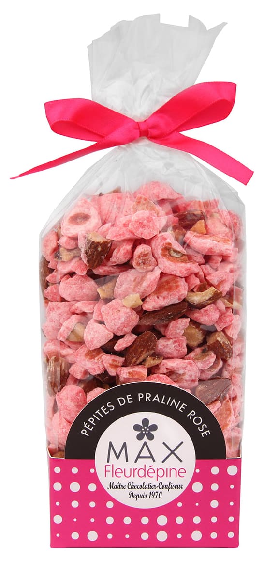 Handcrafted Chopped Pink Pralines - 18% Almonds - 250g - La Maison de ...
