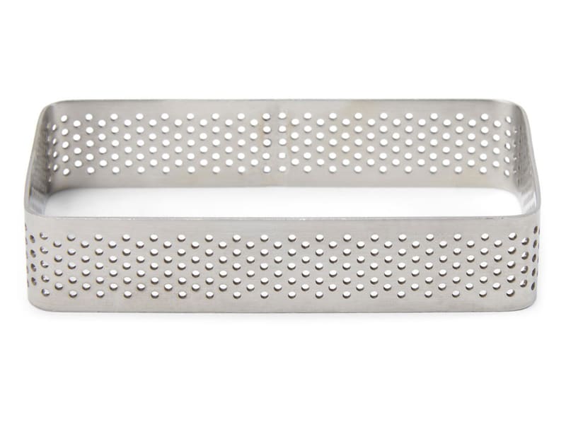 Perforated Stainless Steel Rectangle Ring - Rounded edges - 10 x 6cm ...