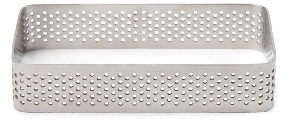 Perforated Stainless Steel Rectangle Ring - Rounded edges - 10 x 6cm ...