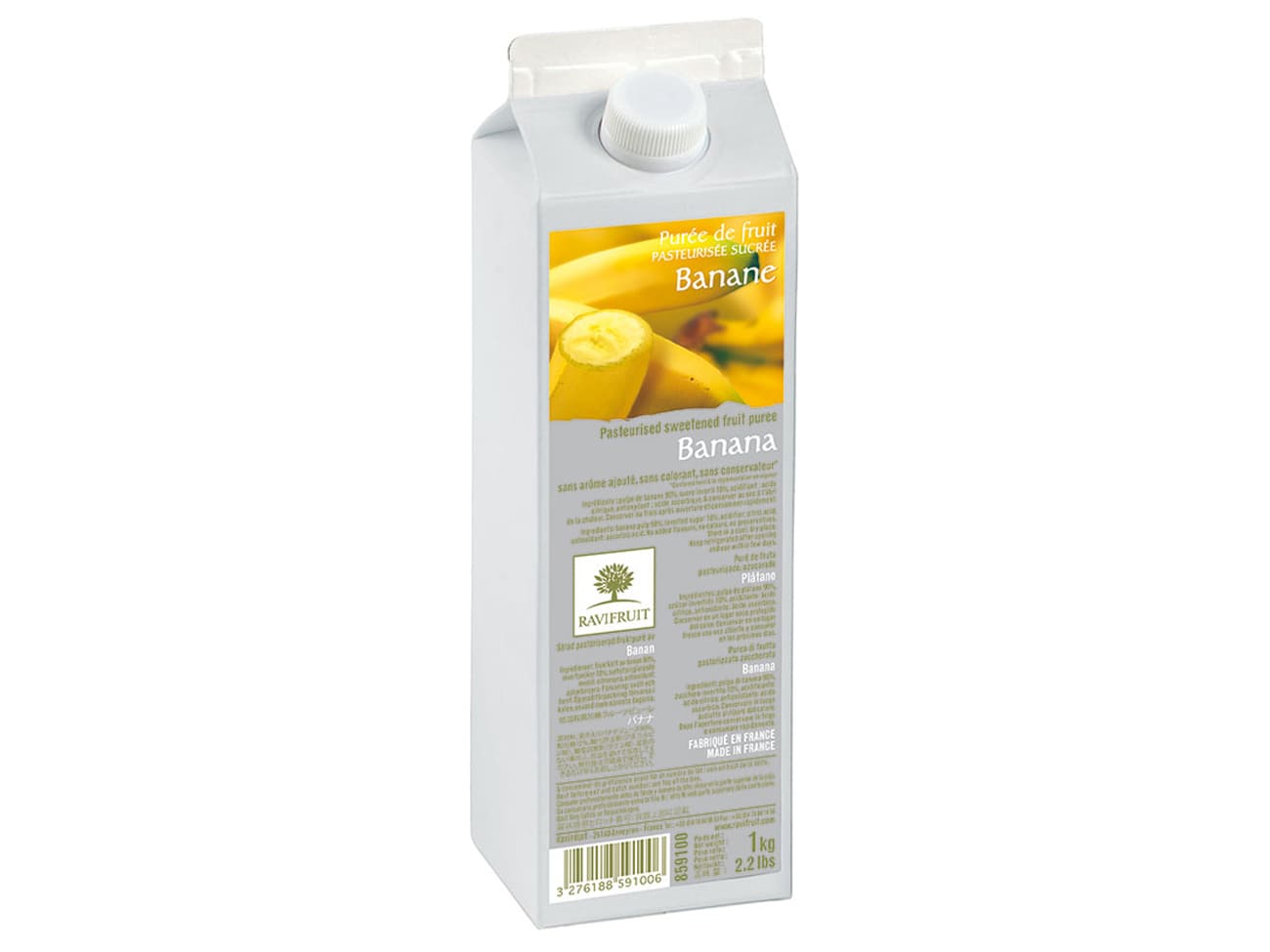 Banana Puree - 1kg - Ravifruit - Meilleur du Chef