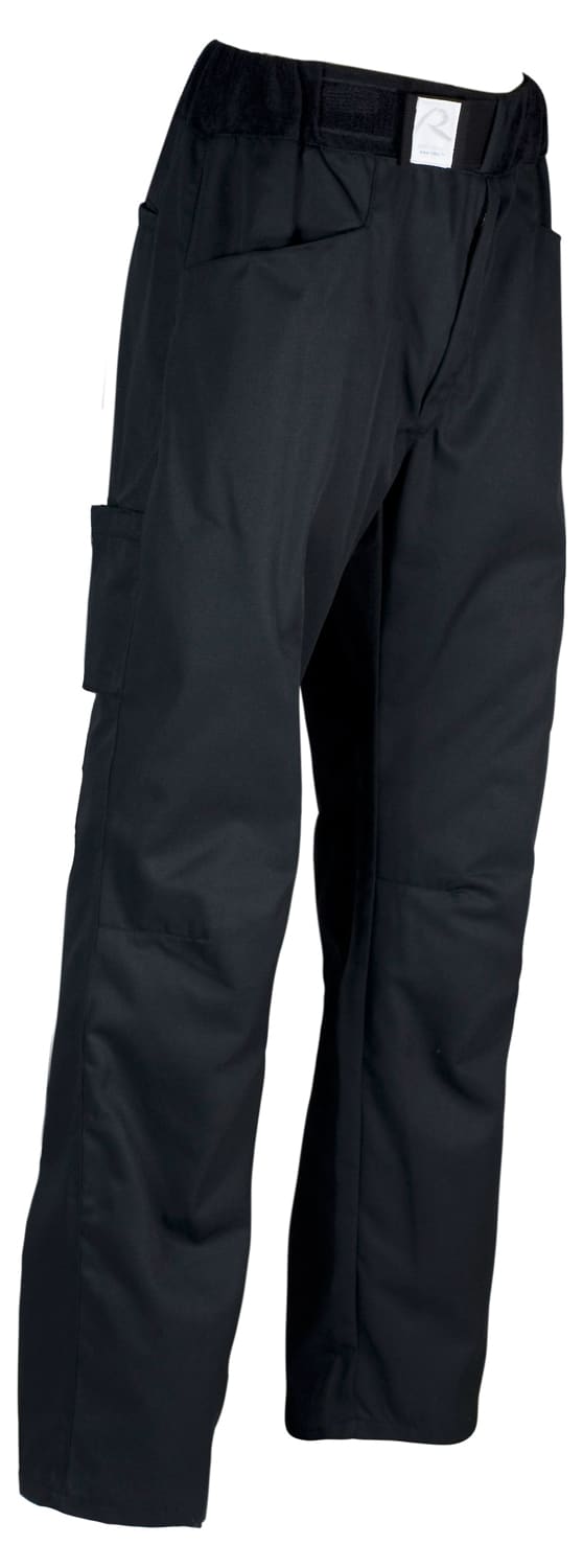 Arenal Black Chef Trousers, Adjustable Belt - Size 42/44 - Robur ...