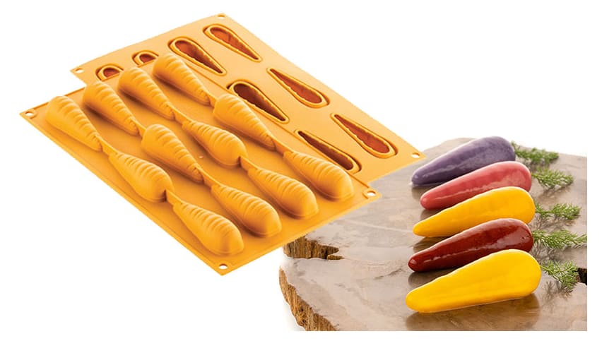Naturae Silicone Mould - Carrot Ø 7,8cm - 30 x 17.5 cm - Silikomart ...