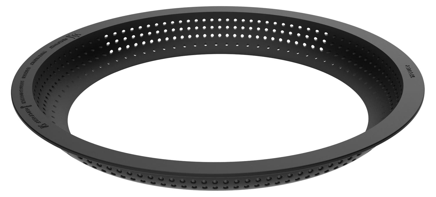 Convex Perforated Tart Ring - Composite material - Ø 18 x H 2 cm ...