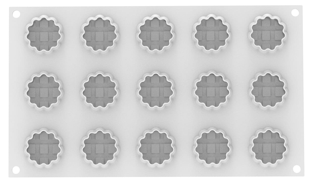 Silicone Mould - 15 mini crostata - 30 x 17.5cm - Silikomart - Meilleur ...