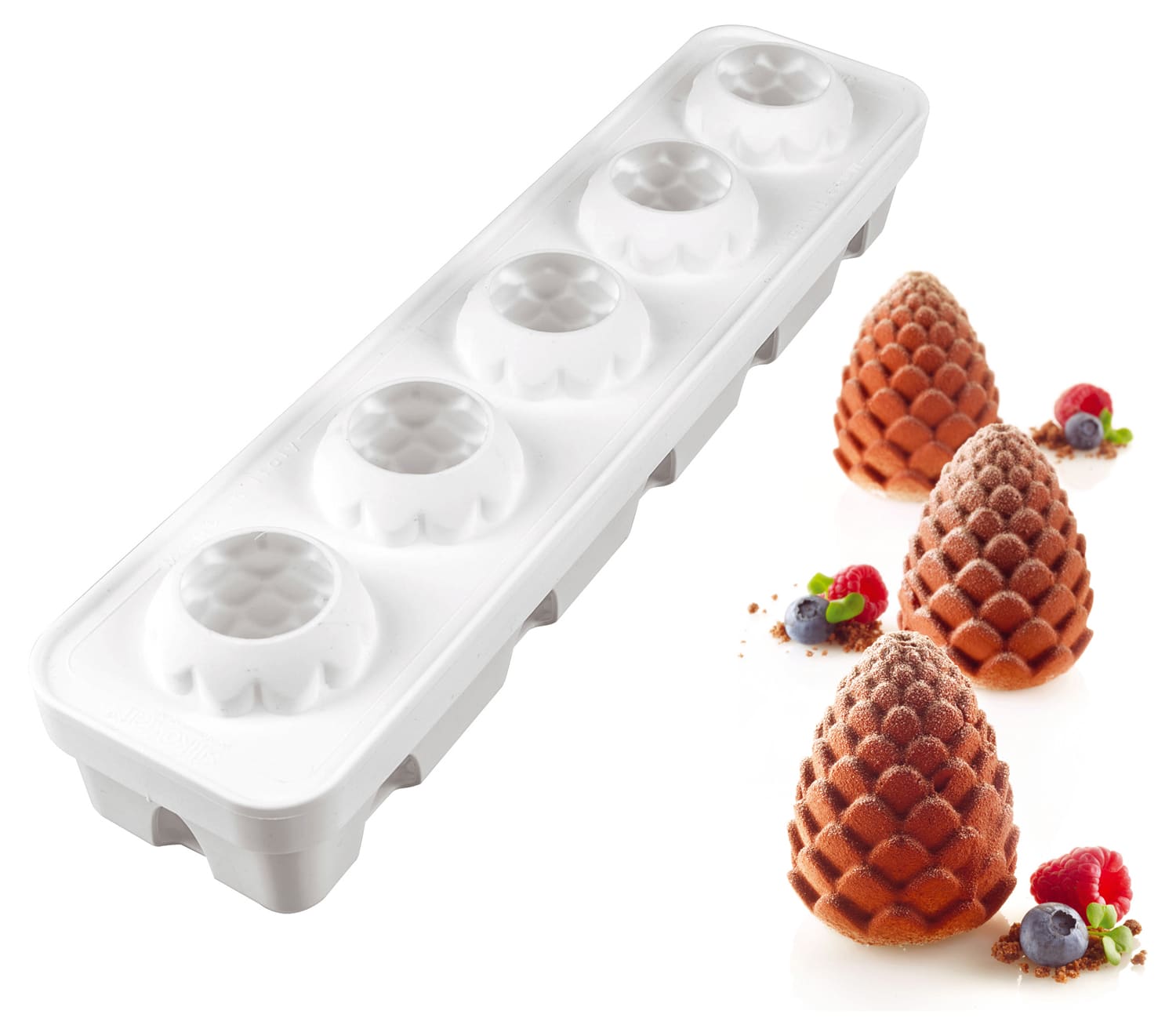 Silicone Mould Foresta et ananas - Pine Cone - 40 x 10cm - Silikomart ...