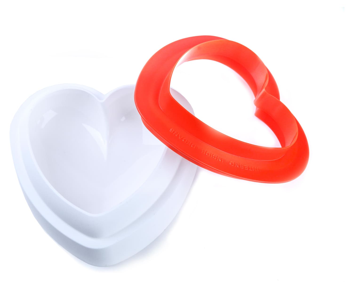 Rounded Heart Silicone Mould Amore - Small rounded heart - 14 x 14cm ...