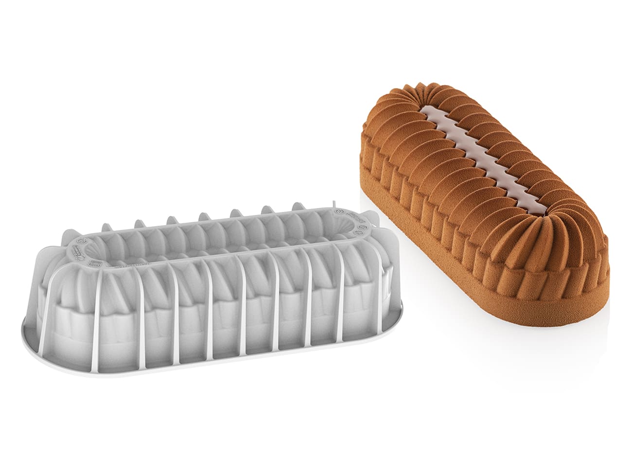 Yule Log Silicone Mould - Pleincoeur - 23.6 x 8cm - Silikomart ...
