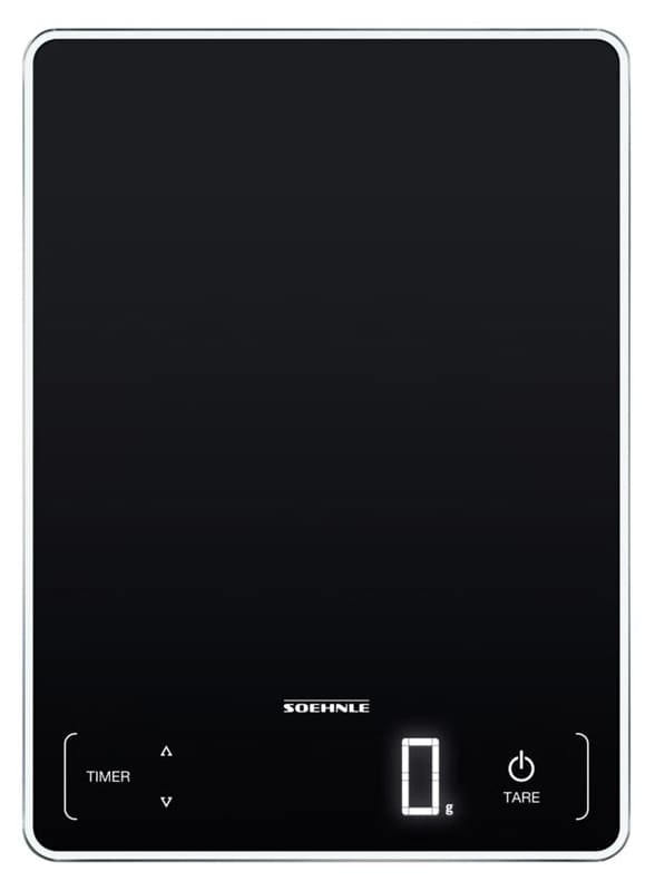 EL Black Digital Kitchen Scale - 15kg / 1g - Soehnle - Meilleur du Chef
