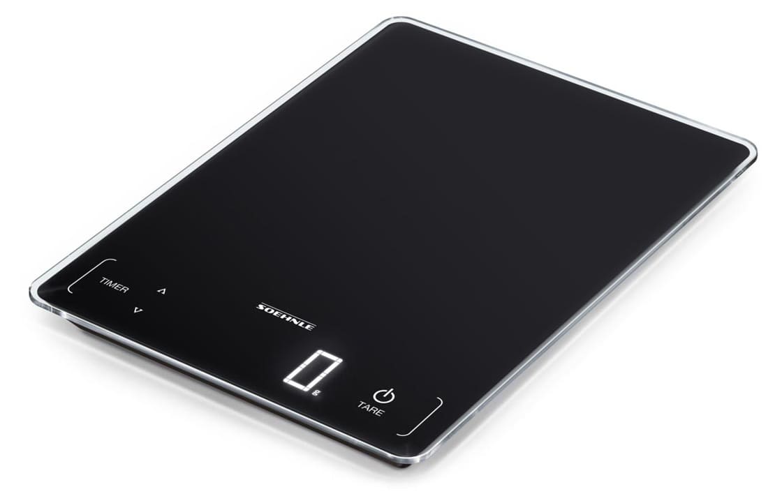 EL Black Digital Kitchen Scale - 15kg / 1g - Soehnle - Meilleur du Chef
