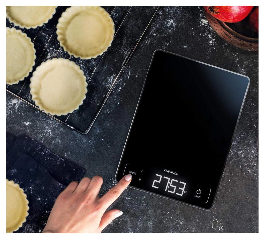 EL Black Digital Kitchen Scale - 15kg / 1g - Soehnle - Meilleur du Chef