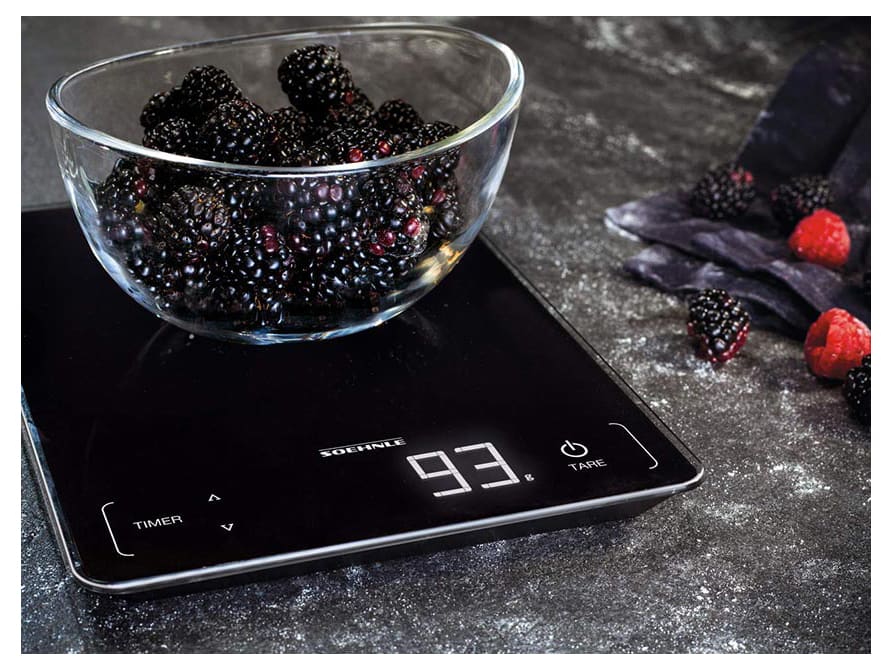 EL Black Digital Kitchen Scale - 15kg / 1g - Soehnle - Meilleur du Chef