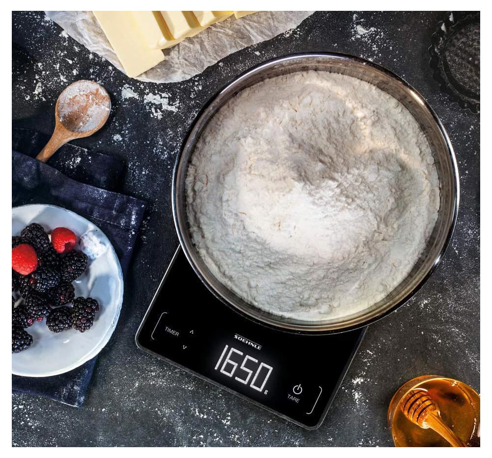 EL Black Digital Kitchen Scale - 15kg / 1g - Soehnle - Meilleur du Chef