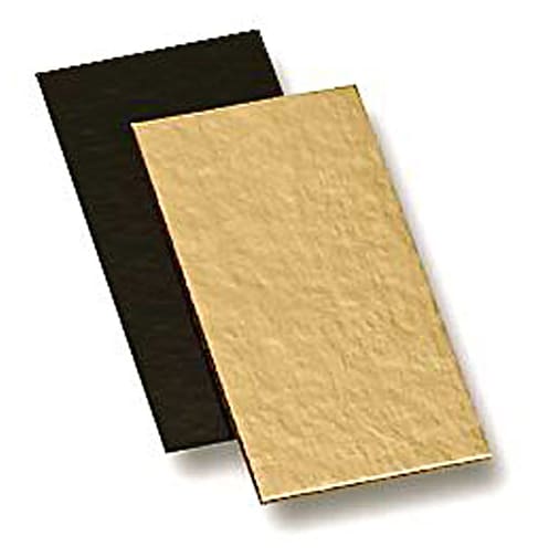 Gold & Black Mini Yule Log Cake Board with Straight Edges - 10 x 5cm (x ...