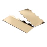 Gold/Black Rectangle Cake Board, Wavy Edges - 39 x 10cm (x 50 ...