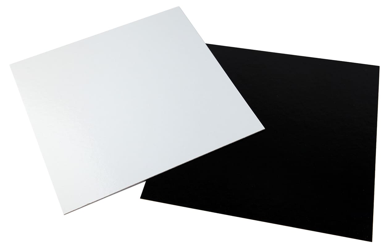 Rectangular Cake Boards - White & Black - 20 x 30cm (x 10) - Tradiser ...