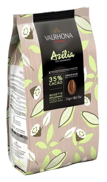 Azelia Hazelnut Milk Chocolate - 35% cocoa - 3kg - Valrhona - Meilleur ...