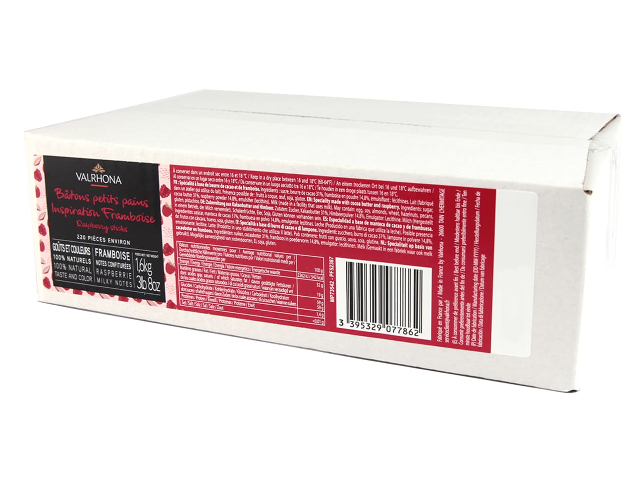 Chocolate Baking Sticks - Raspberry inspiration - 1.6kg (x 220 sticks ...