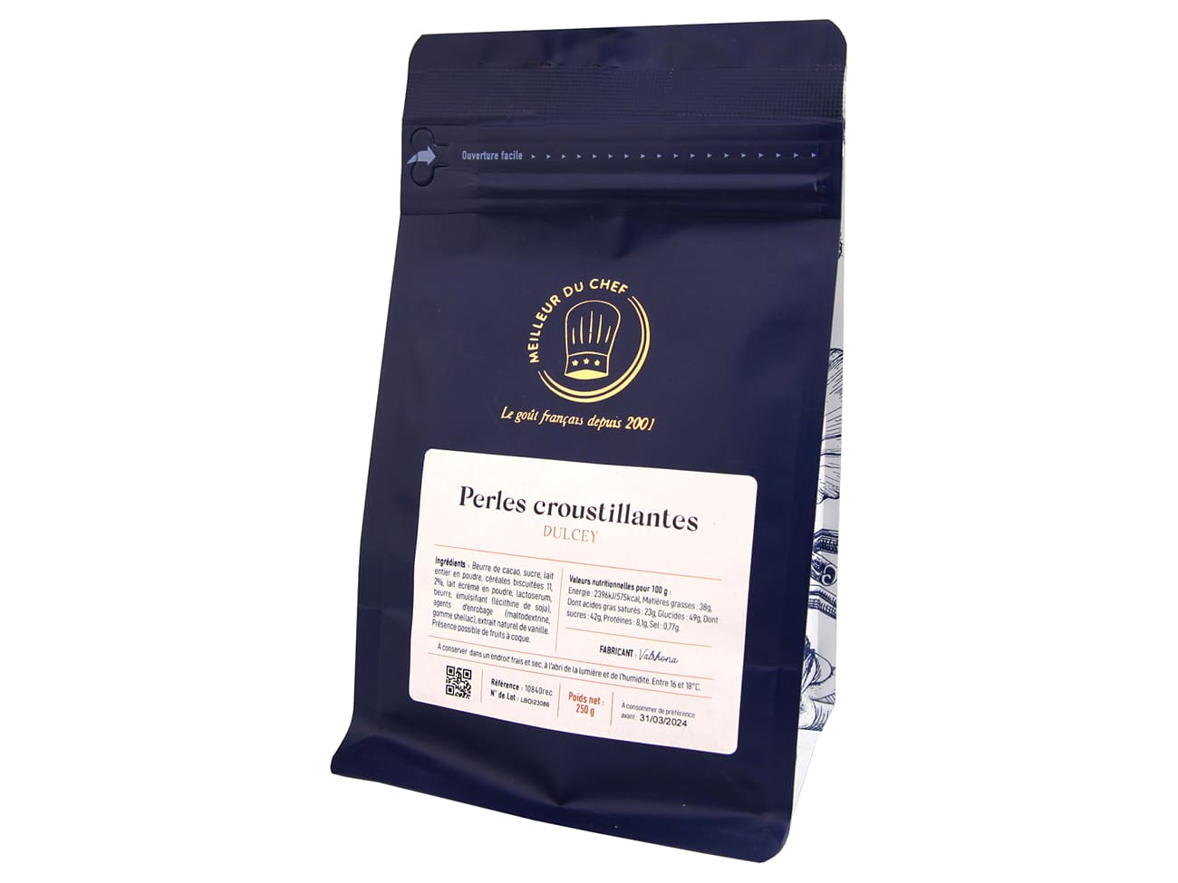 Dulcey Crunchy Pearls - 250g - Valrhona - Meilleur du Chef